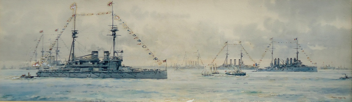 HMS LORD NELSON, IJS KURAMA AND FS DANTON: CORONATION REVIEW, 1911 ...